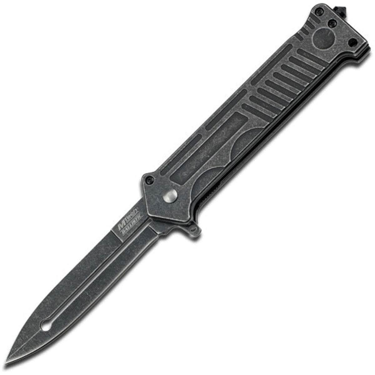 MTech Spring Assisted Knife, 3.25" Blade, Steel Handle - MT-A840P